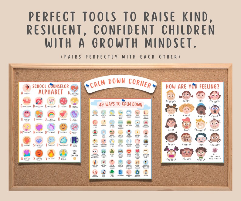 49 Calming Techniques Poster for Kids Teens, Grounding Strategies ...