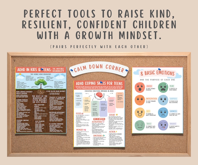 ADHD Coping Skills for Teens Handout Executive Function - Etsy