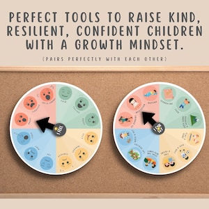 Feelings Wheel With Coping Skills Activity for Kids, Calming Corner ...