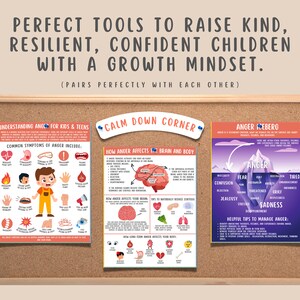 Anger Affects on Brain & Body Handout for Kids Teens, Stress Management ...