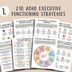 ADHD Executive Functioning Bundle (250+ Items) Self-regulation ...