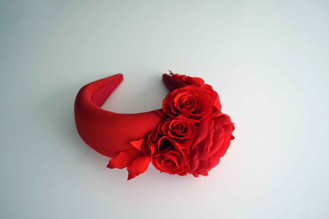 Red Rose Fascinator Hat for Wedding Guest Inspired by Kate Middleton ...