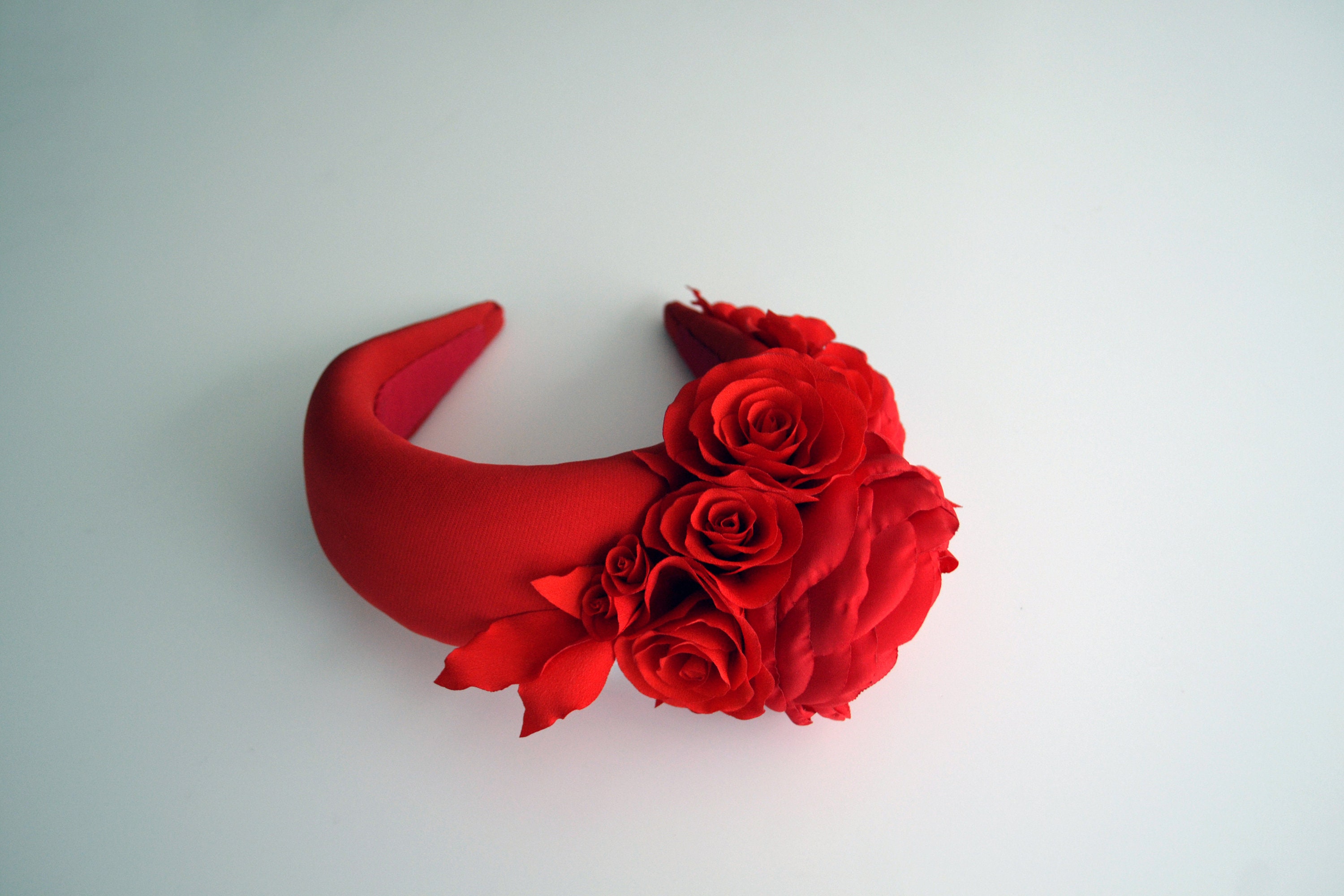 Red Rose Fascinator Hat for Wedding Guest Inspired by Kate Middleton ...