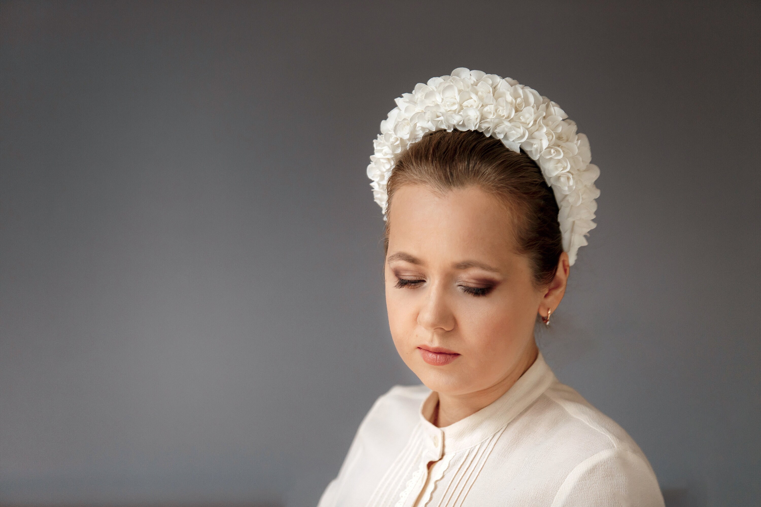 Hydrangea Flower Crown for Wedding White Bride Floral Crown - Etsy