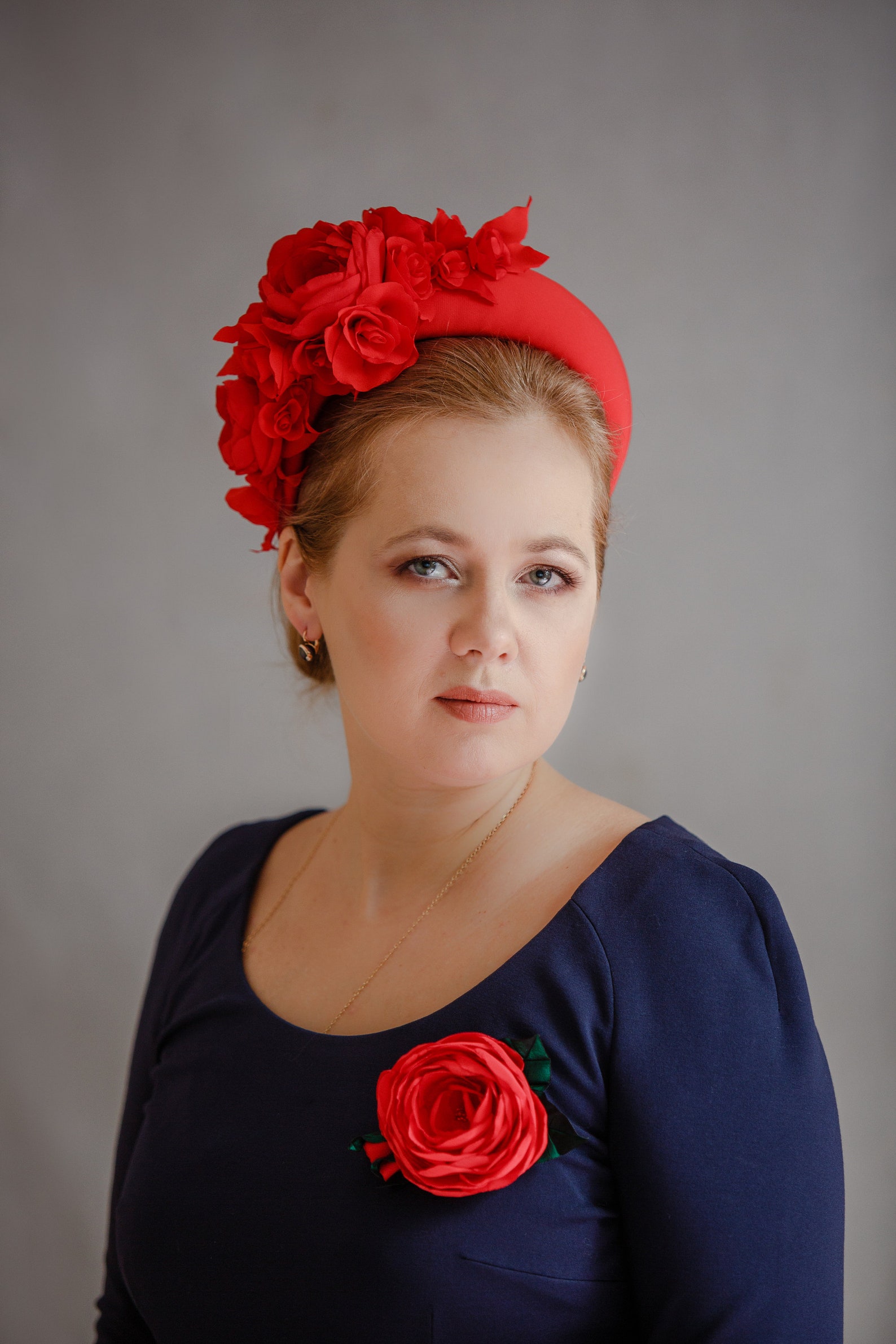 Red Rose Fascinator Hat for Wedding Guest Inspired by Kate - Etsy