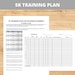 8-week 5K Training Plan Bundle With Running Log/journal, 5K Training ...