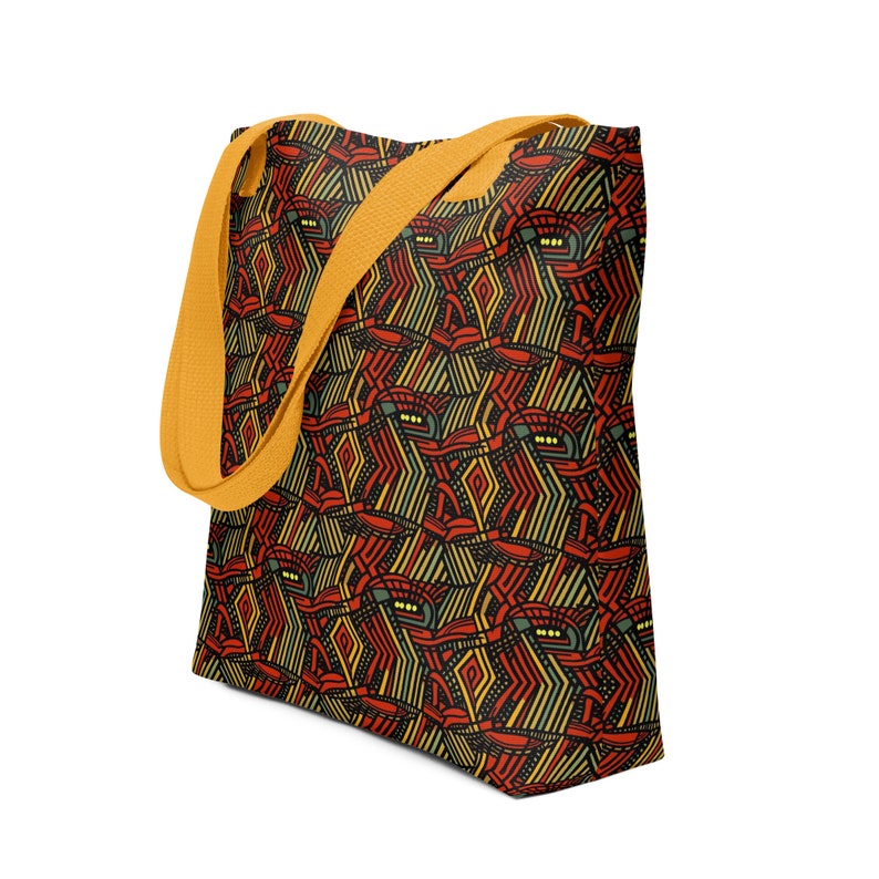 Vibrant African Print Tote Bag Unique Ankara Fabric Shopper Bag - Etsy