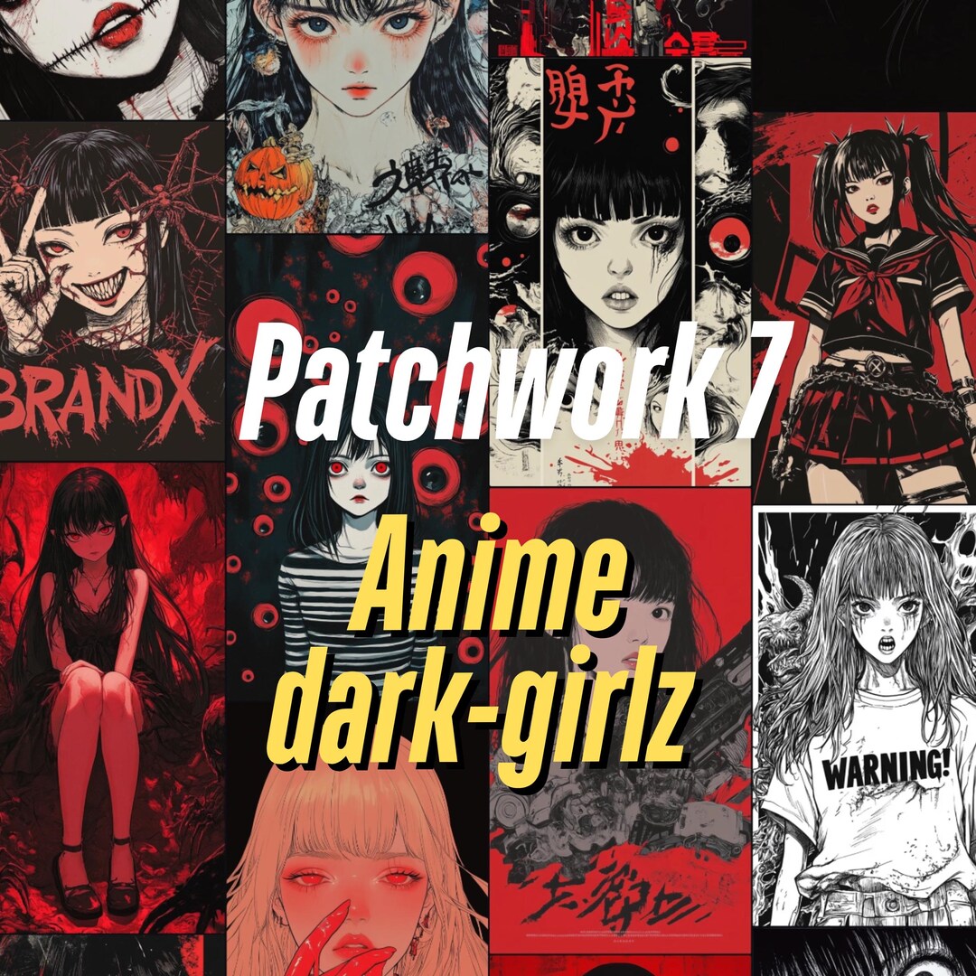 AI Patchwork Inspired From Anime Content With 200 Images. Pattern Anime ...