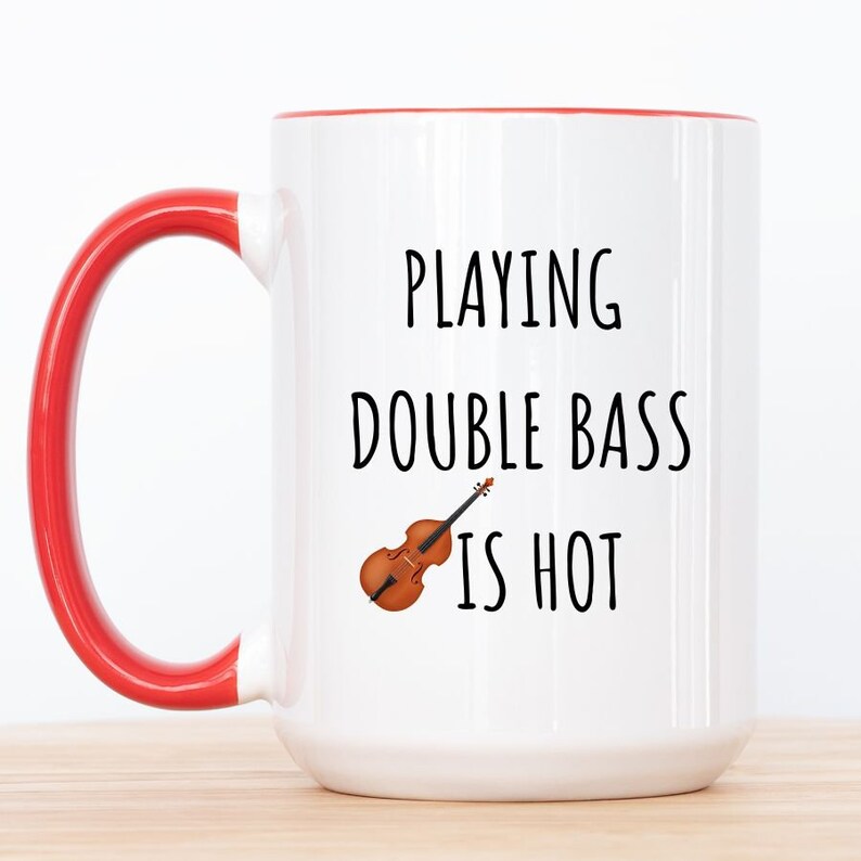 Acoustic Bass Mug Double Bass Player Gift Orchestra String Instrument ...