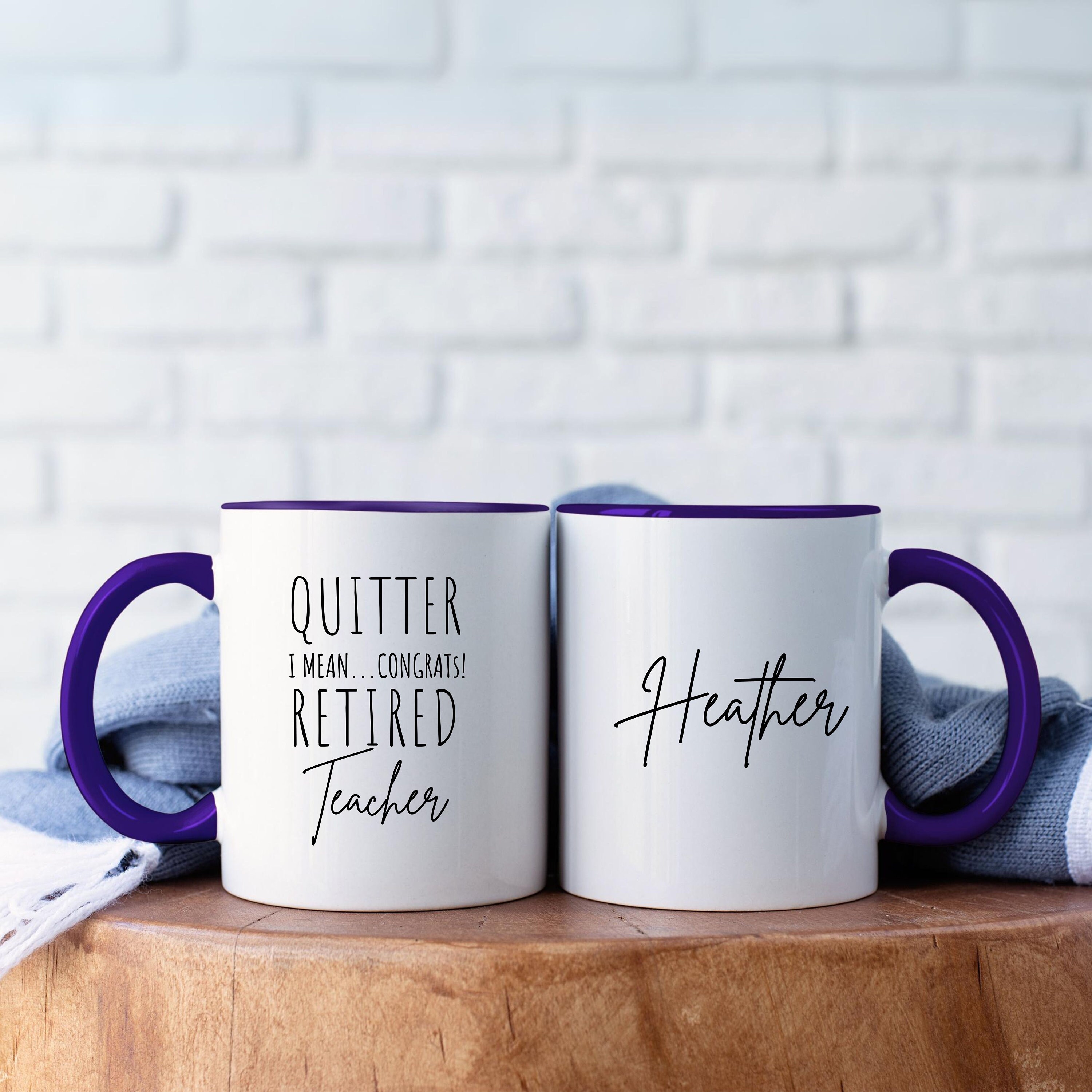 Personalized Teacher Retirement Gift for Women Teacher Funny Retired ...