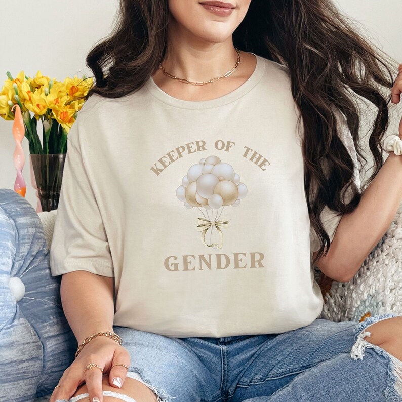 Balloon Teddy Bear Gender Reveal Keeper of the Gender Shirt What Will ...