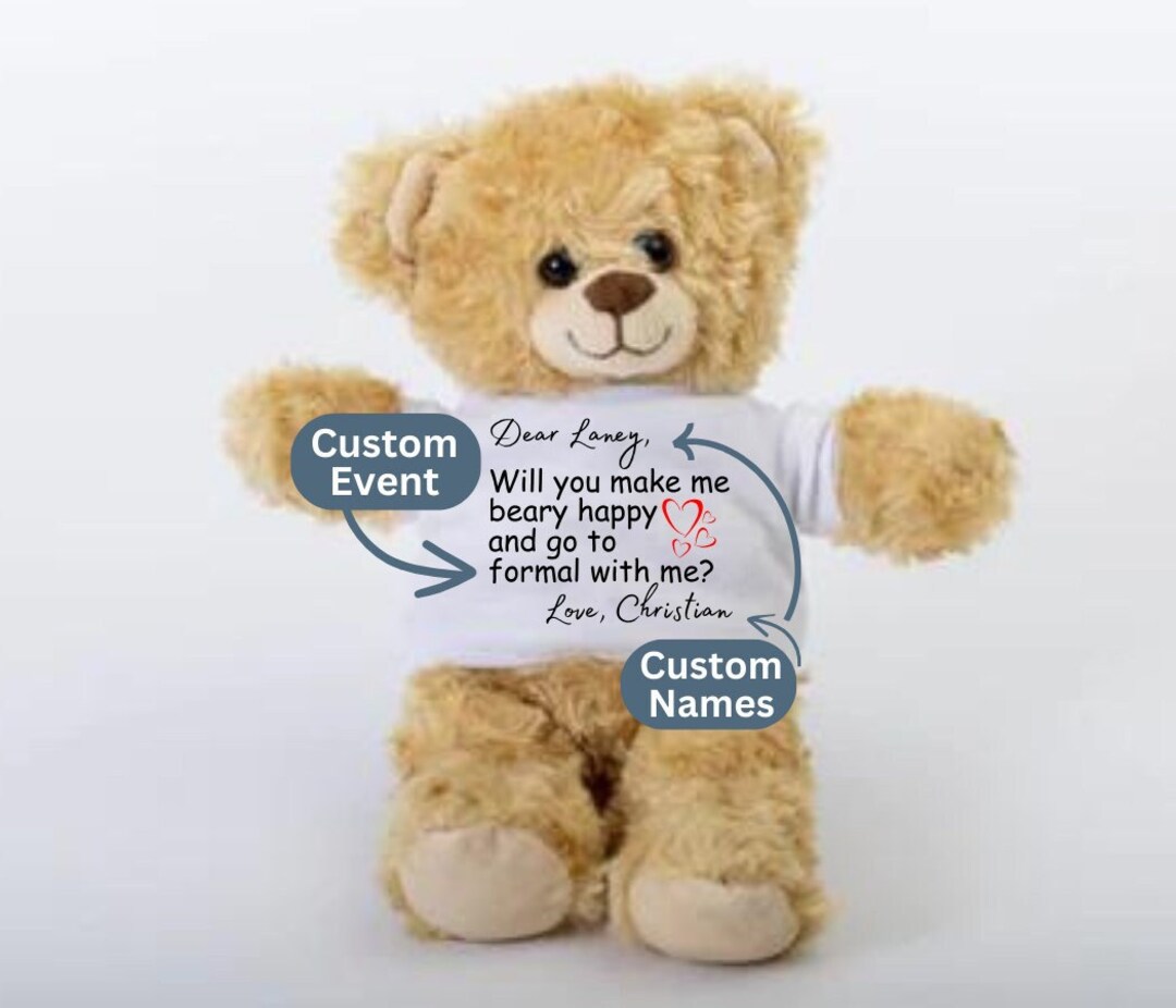 Personalized Formal or Promposal Teddy Bear Personalized Promposal ...
