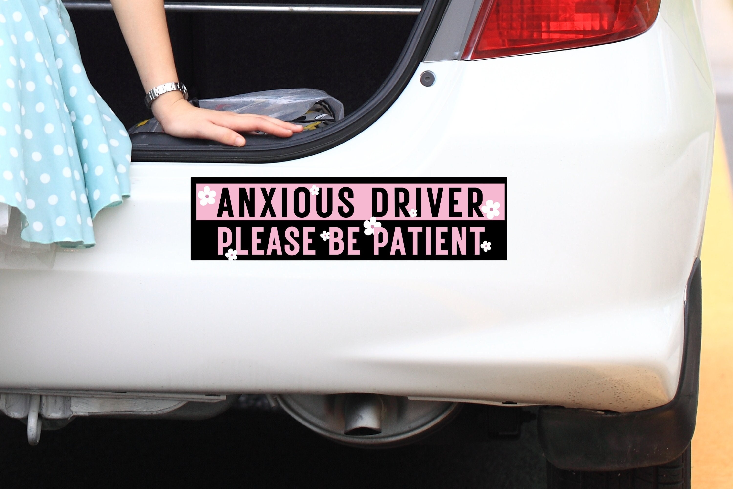 New Driver Gift New Driver Sticker Anxious Driver Please Be Patient ...