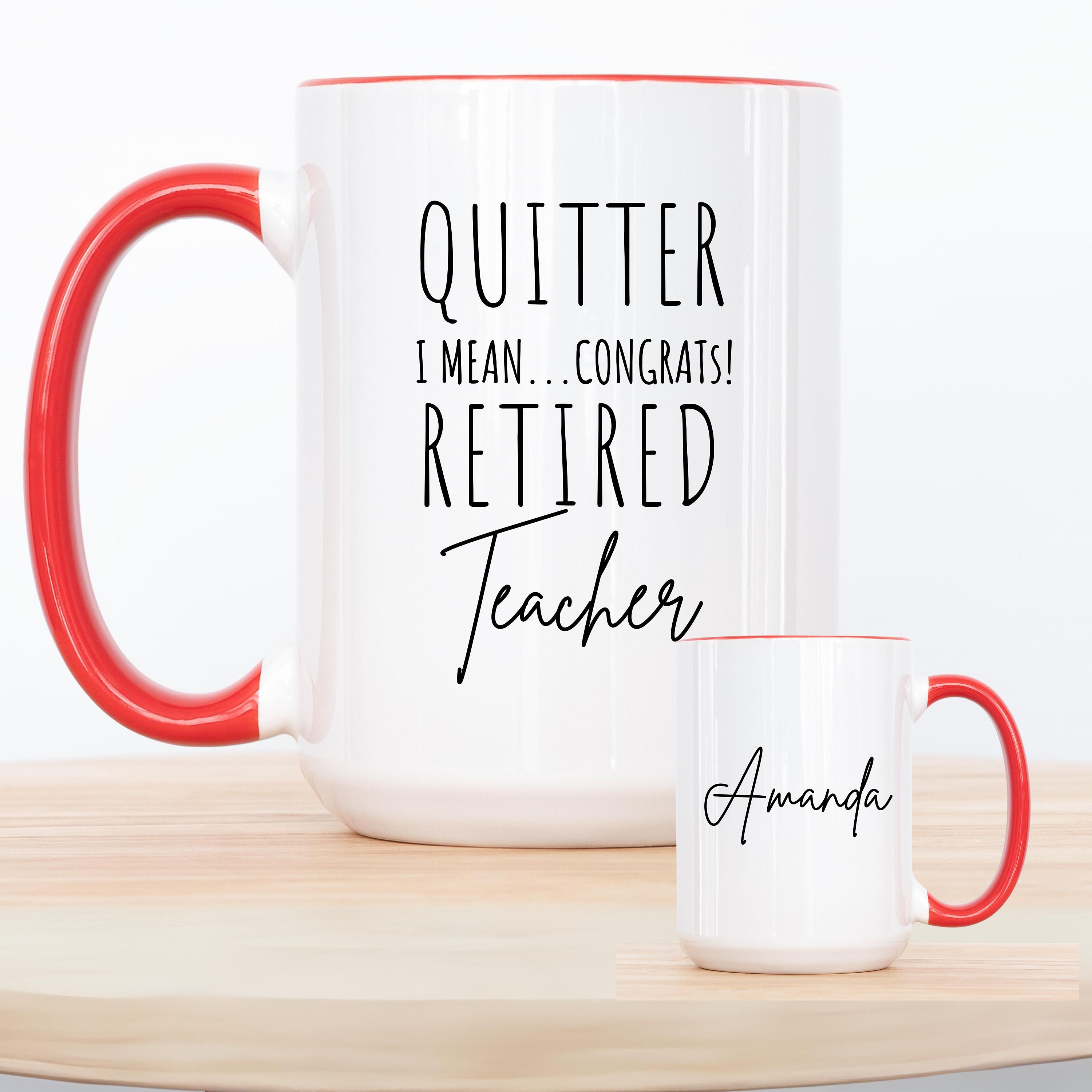 Personalized Teacher Retirement Gift for Women Teacher Funny Retired ...