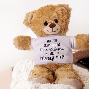 Will You Marry Me Future Mrs. Personalized Teddy Bear Marry Me Proposal ...