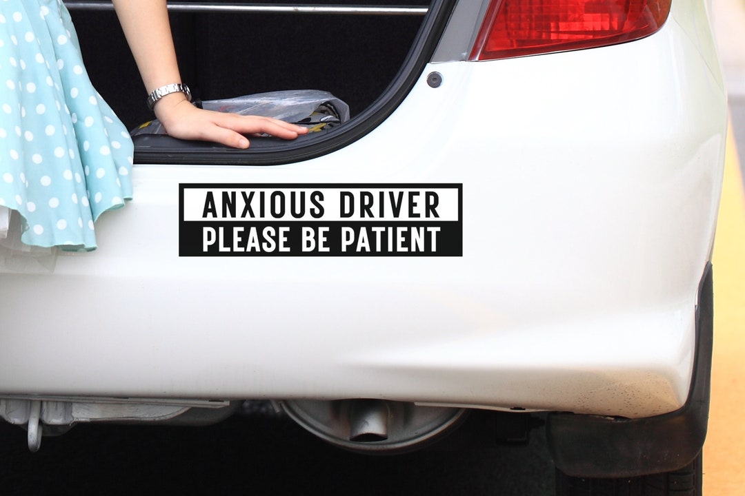 Funny New Driver Sticker Gift Bad Driver Anxious Driver Sticker 16 Year ...