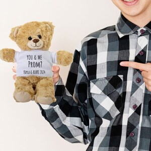 Personalized Boyfriend Promposal Teddy Bear Prom Invite for Girlfriend ...