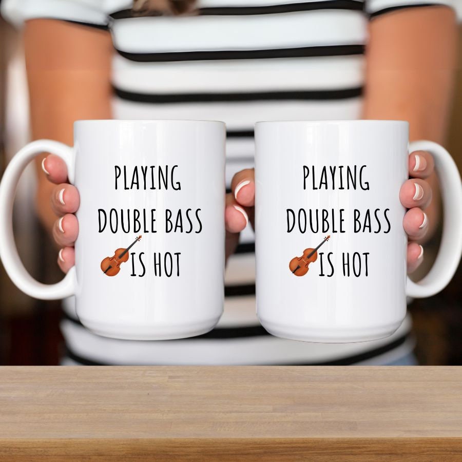 Acoustic Bass Mug Double Bass Player Gift Orchestra String Instrument ...