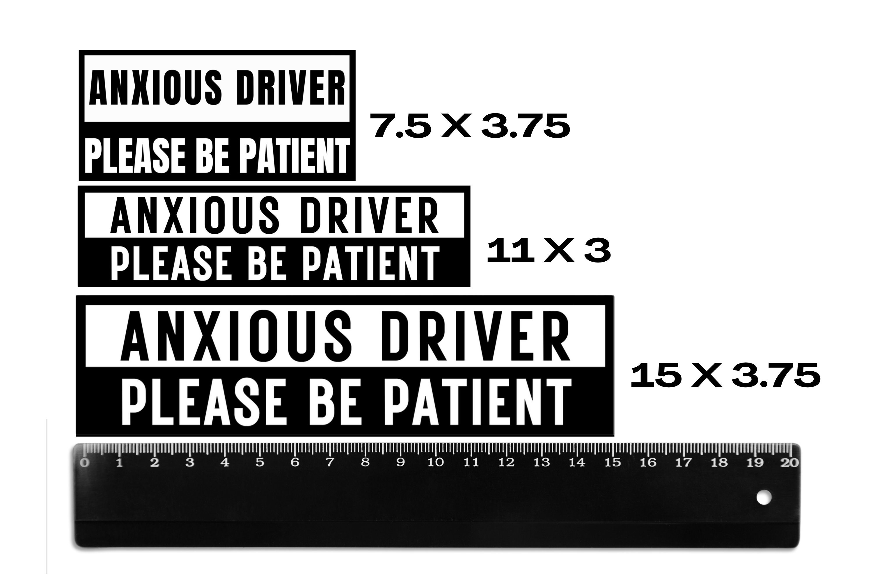 Funny New Driver Sticker Gift Bad Driver Anxious Driver Sticker 16 Year ...