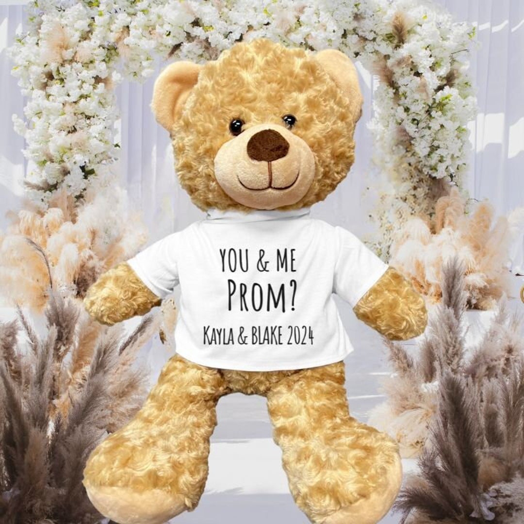 Personalized Boyfriend Promposal Teddy Bear Prom Invite for Girlfriend ...