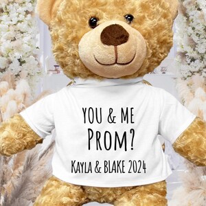 Personalized Boyfriend Promposal Teddy Bear Prom Invite for Girlfriend ...