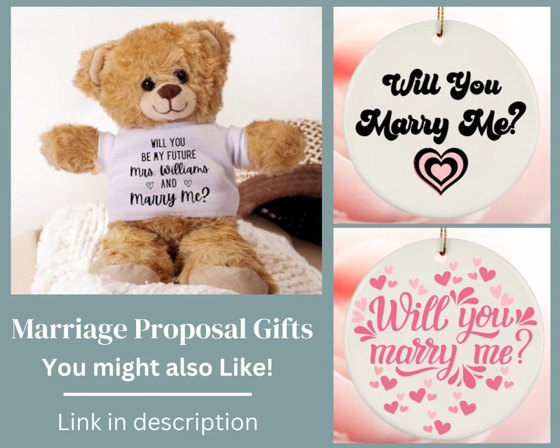 Will You Marry Me Gifts Teddy Bear Proposal Ideas Unique Proposal Marry ...