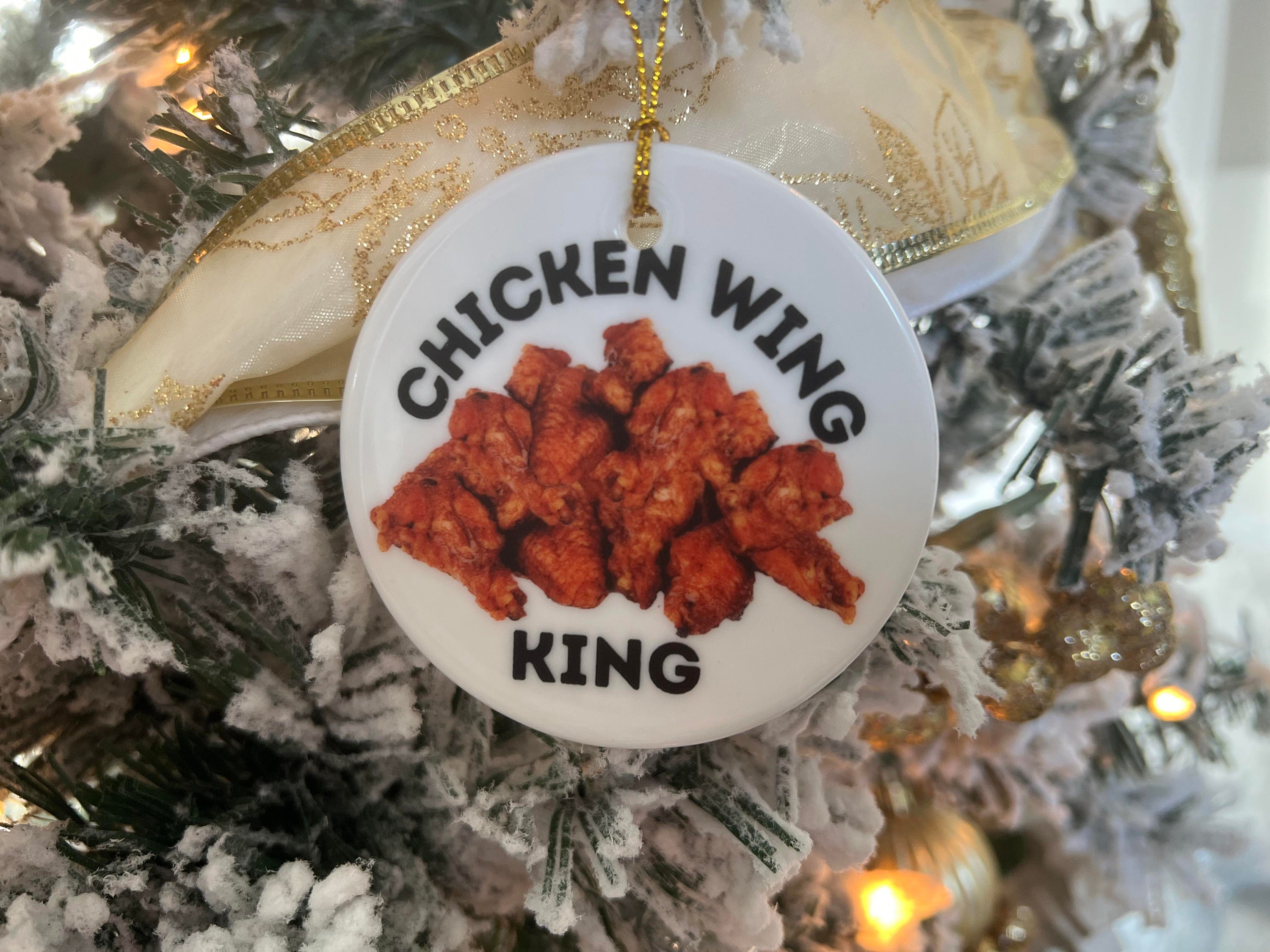 Chicken Wing Ornament Custom Buffalo Hot Wing Enthusiast BBQ Chicken ...