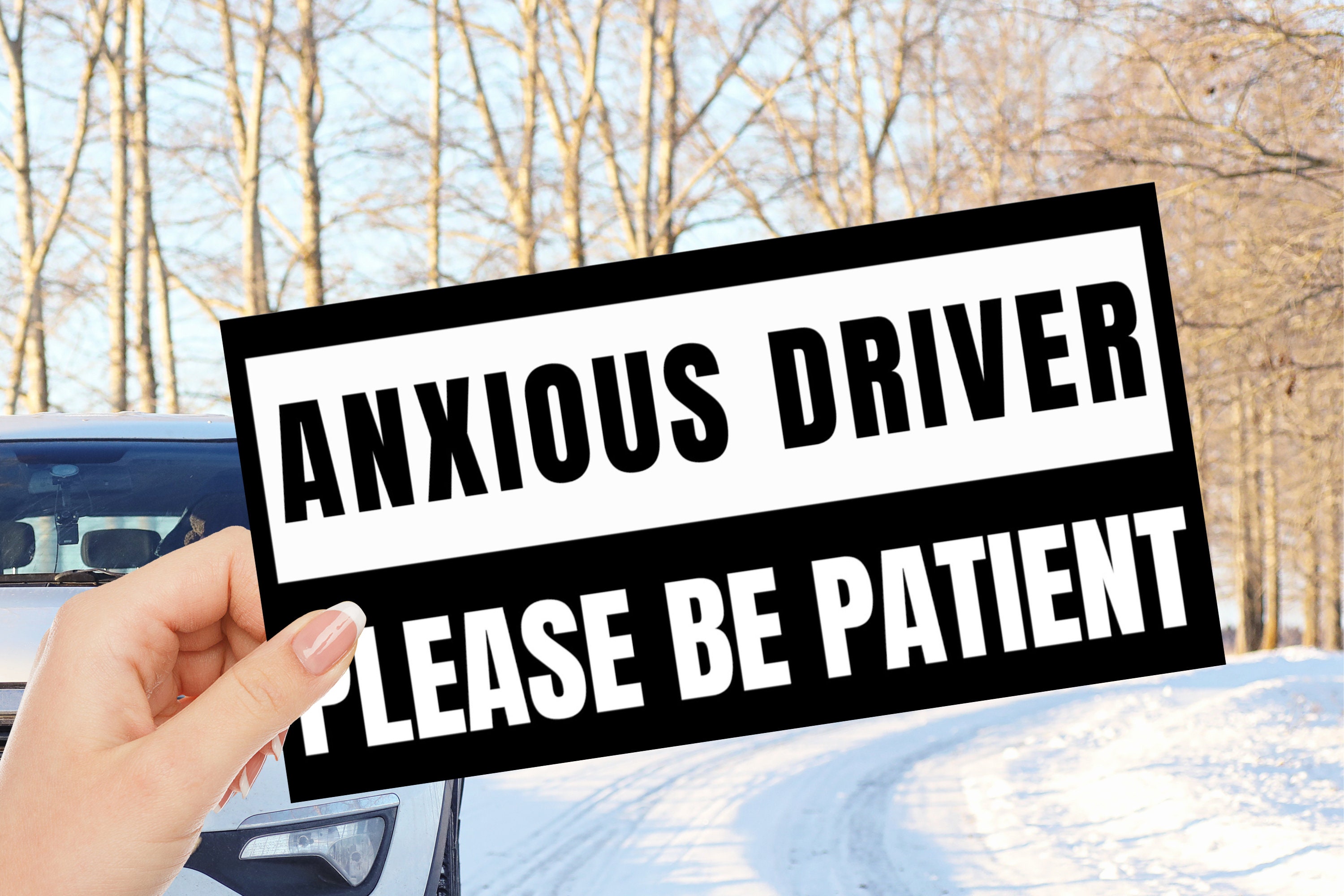 Funny New Driver Sticker Gift Bad Driver Anxious Driver Sticker 16 Year ...