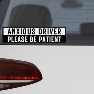 Funny New Driver Sticker Gift Bad Driver Anxious Driver Sticker 16 Year ...