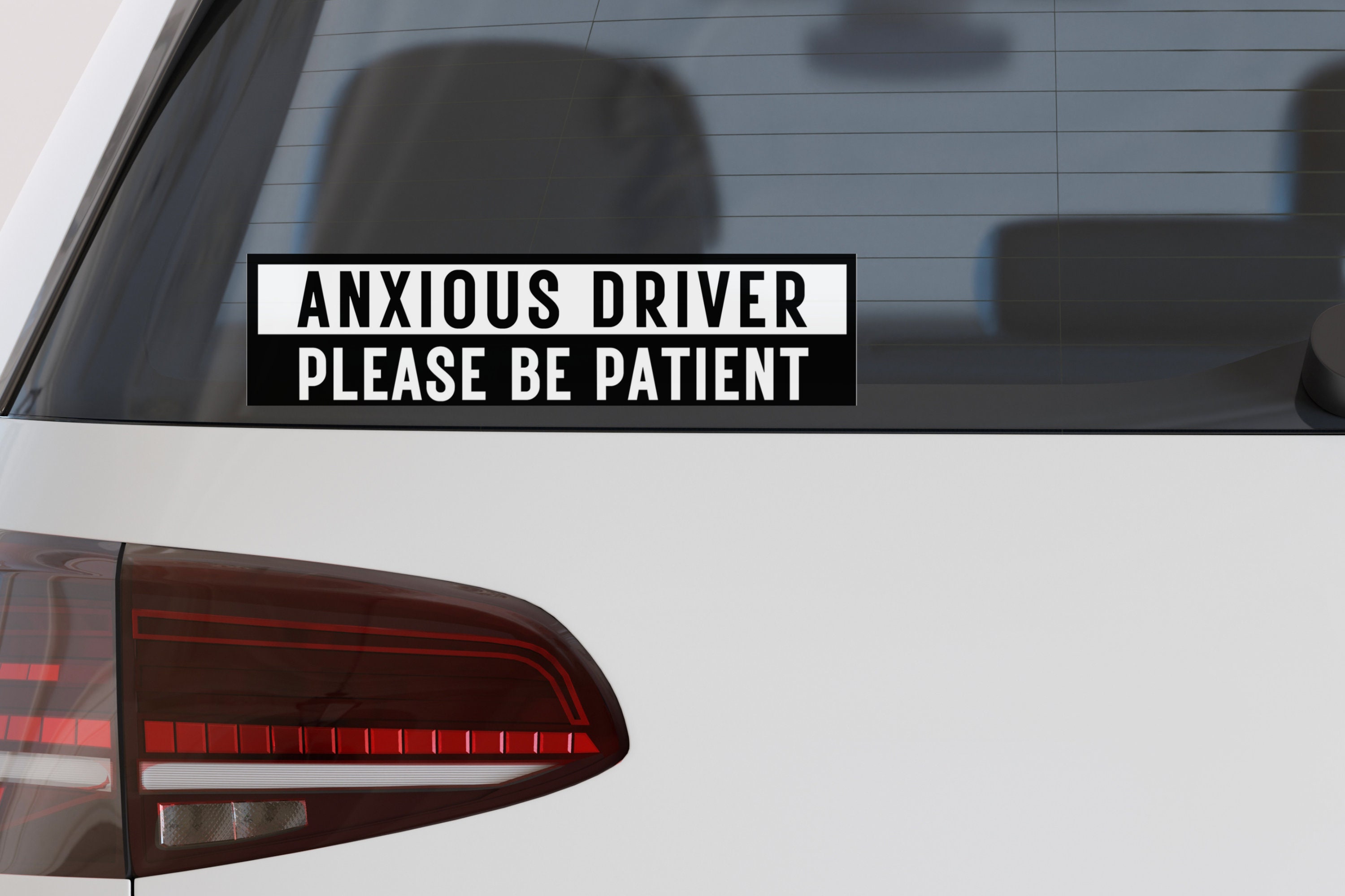 Funny New Driver Sticker Gift Bad Driver Anxious Driver Sticker 16 Year ...