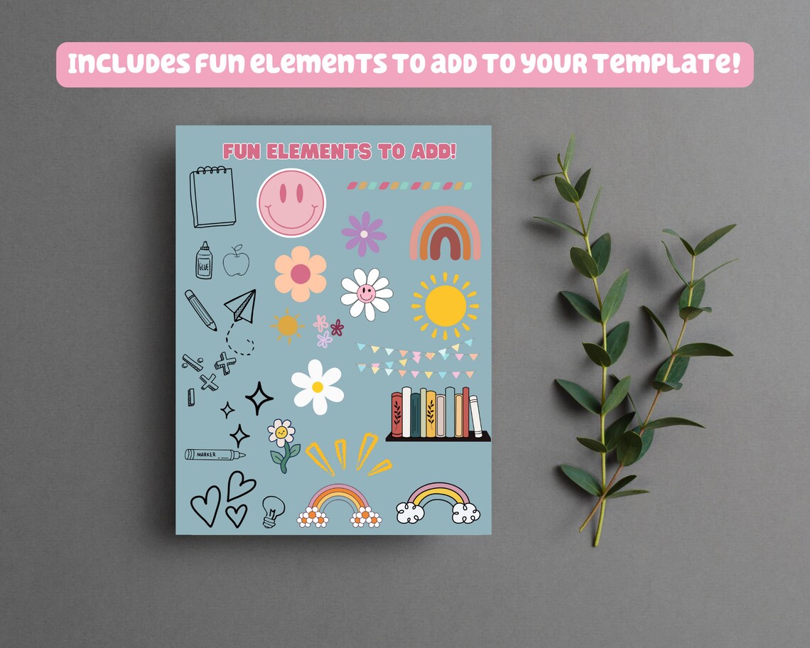 Editable Meet the Teacher Template, Rainbow Theme - Etsy