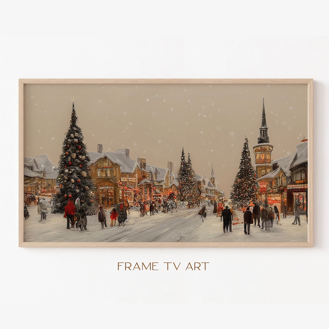 Samsung Frame TV Art | Christmas Frame TV Art 4K | Winter Painting TV ...