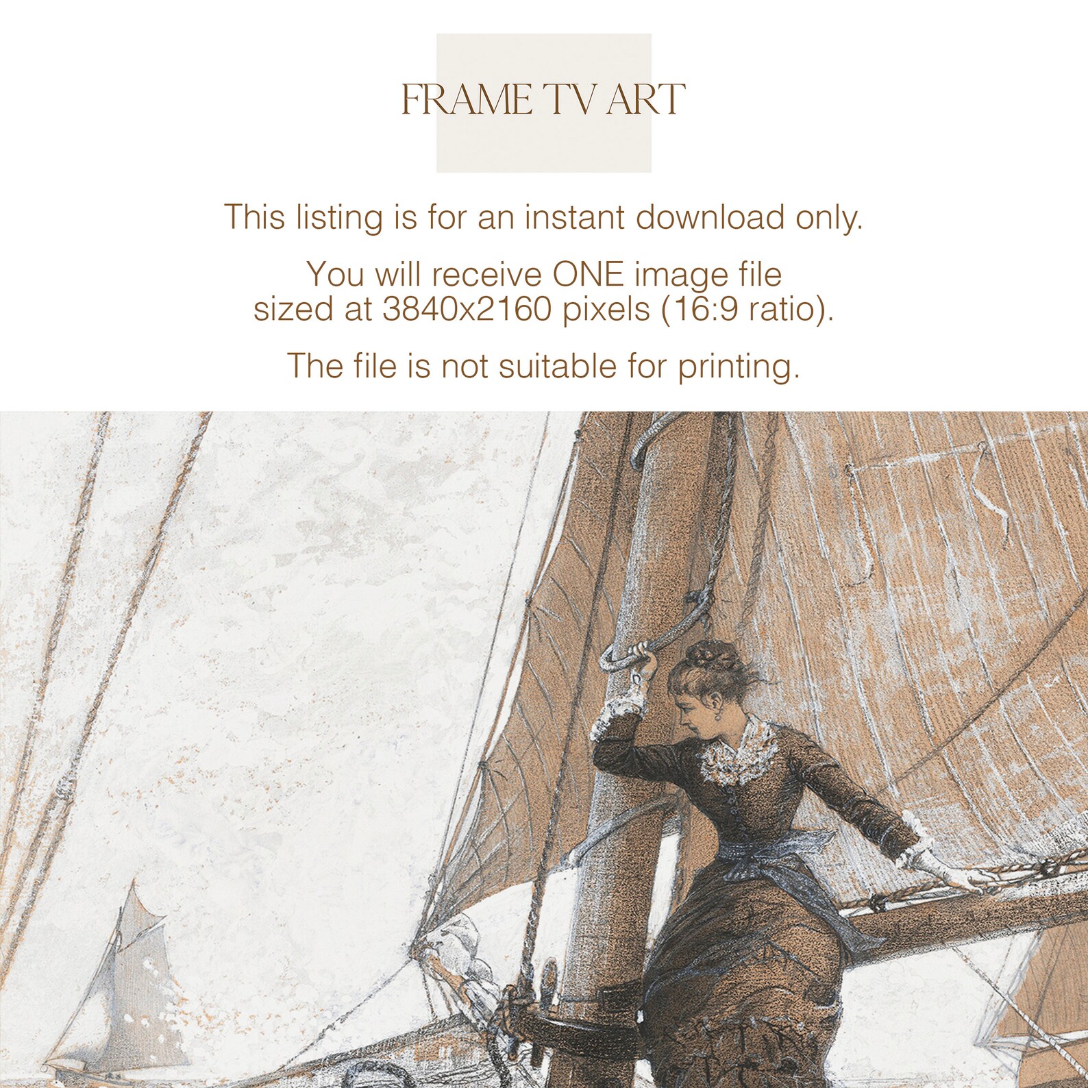Samsung Frame TV Art Frame TV Art 4K Woman Sketch TV Art Vinatge Art Tv ...