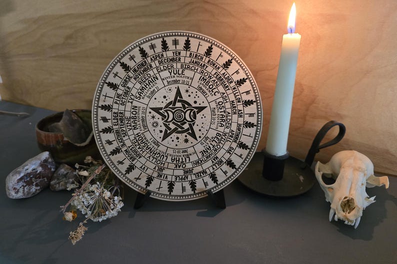 Ogham Runes Calendar Celtic Tree Wheel of the Year Witch Calendar - Etsy