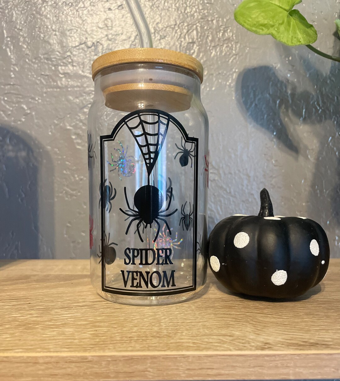 Halloween Spider Venom 16oz Drinking Glass. - Etsy