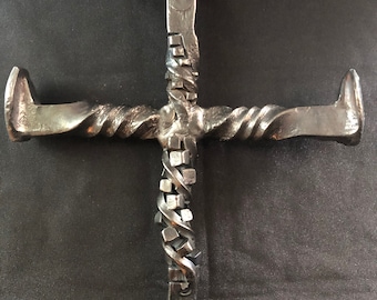 Twisted Metal Cross - Etsy