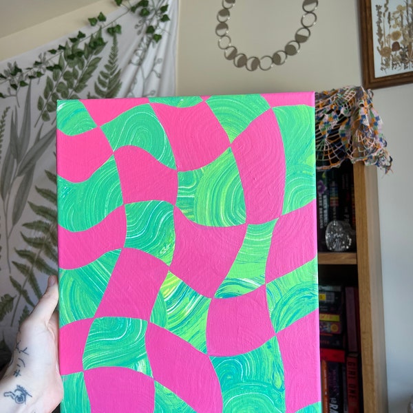 Checkered Painting - Etsy