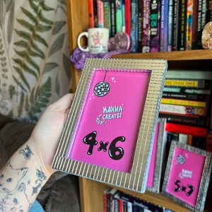 Silver Disco Ball Picture Frame, Silver Disco Ball Mirror Tiled Frame ...