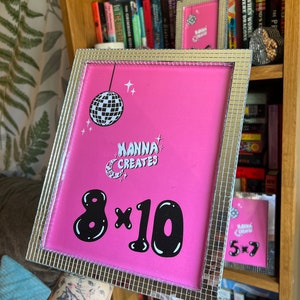 Silver Disco Ball Picture Frame, Silver Disco Ball Mirror Tiled Frame ...