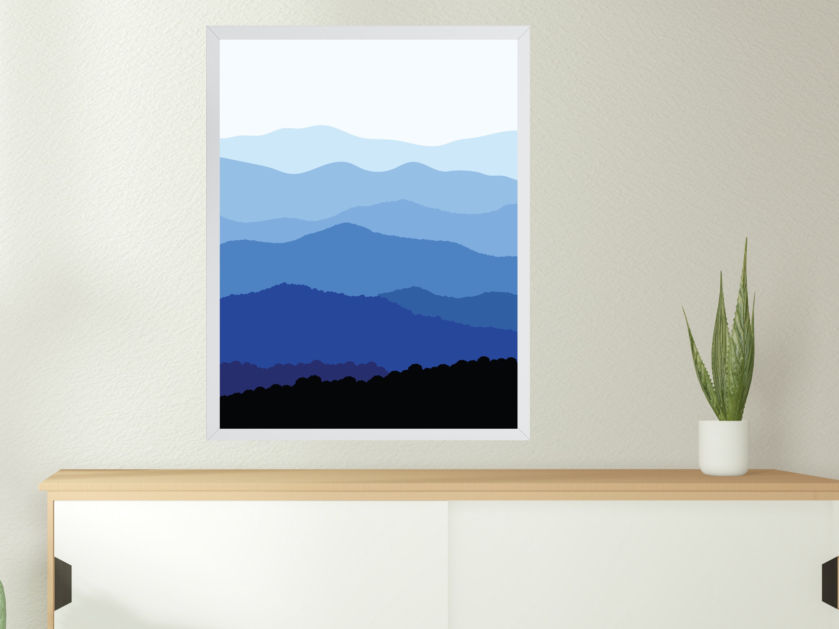 Blue Ridge Mountains Print, Blue Ridge Mountains Wall Art, Blue Ridge ...