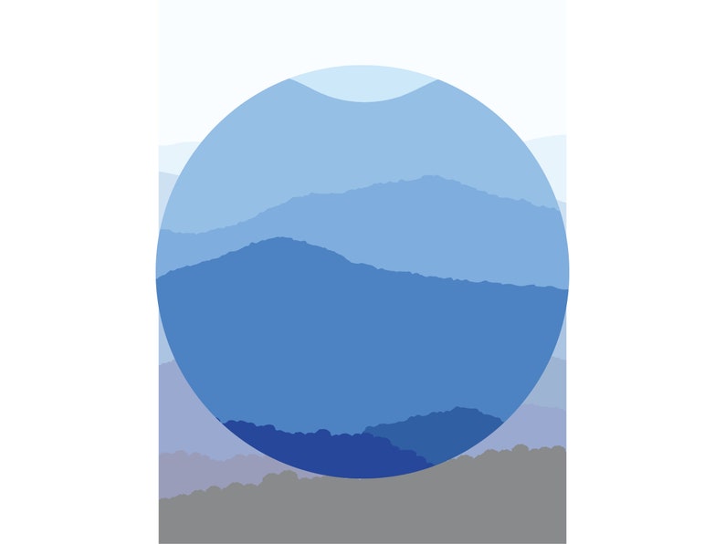 Blue Ridge Mountains Print, Blue Ridge Mountains Wall Art, Blue Ridge ...