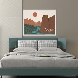 Smith Rock State Park Bend Oregon Abstract Wall Art, Central Oregon Art ...