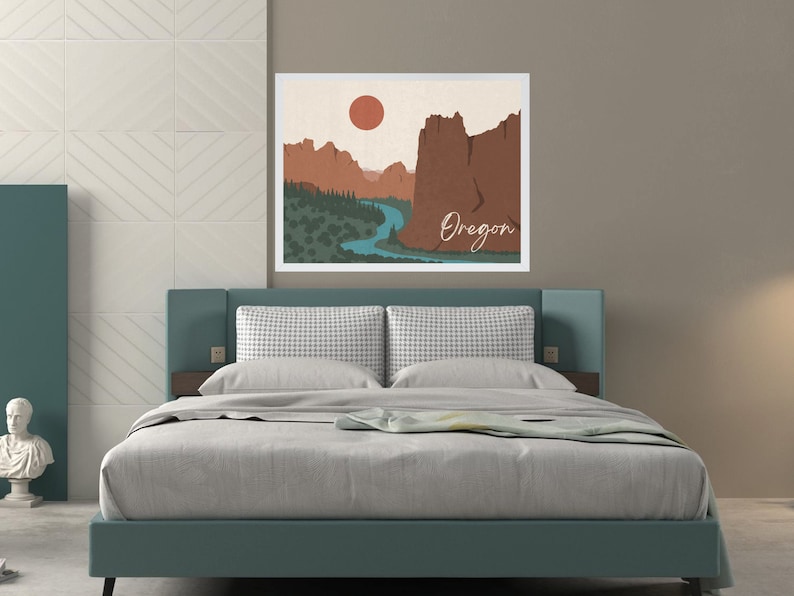 Smith Rock State Park Bend Oregon Abstract Wall Art, Central Oregon Art ...