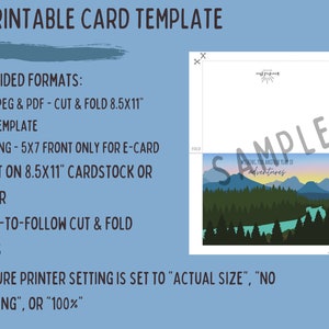Printable 5x7 Adventure Card for Her and Him, Birthday, Anniversary ...
