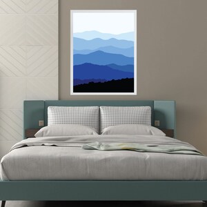Blue Ridge Mountains Print, Blue Ridge Mountains Wall Art, Blue Ridge ...