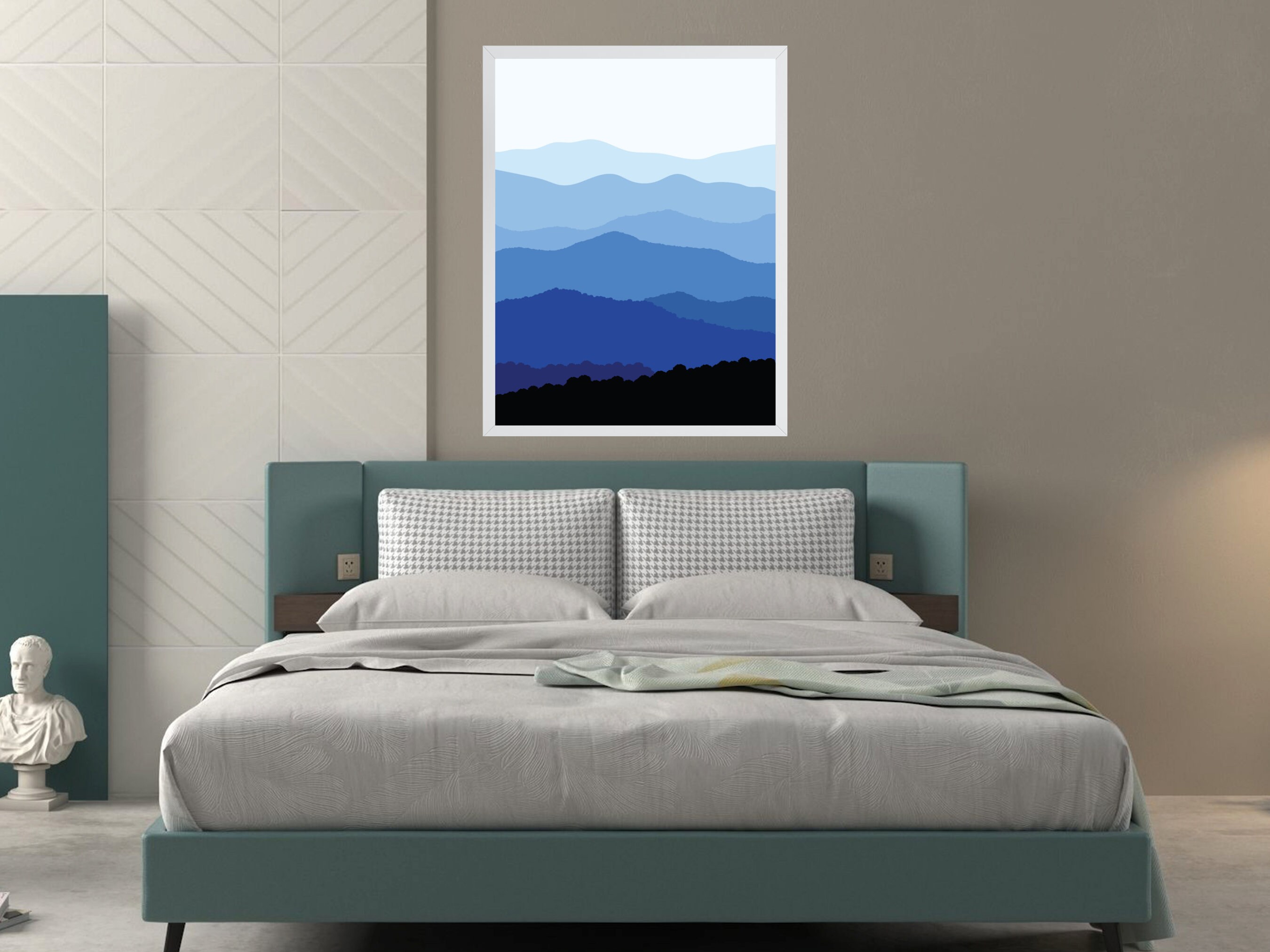 Blue Ridge Mountains Print, Blue Ridge Mountains Wall Art, Blue Ridge ...
