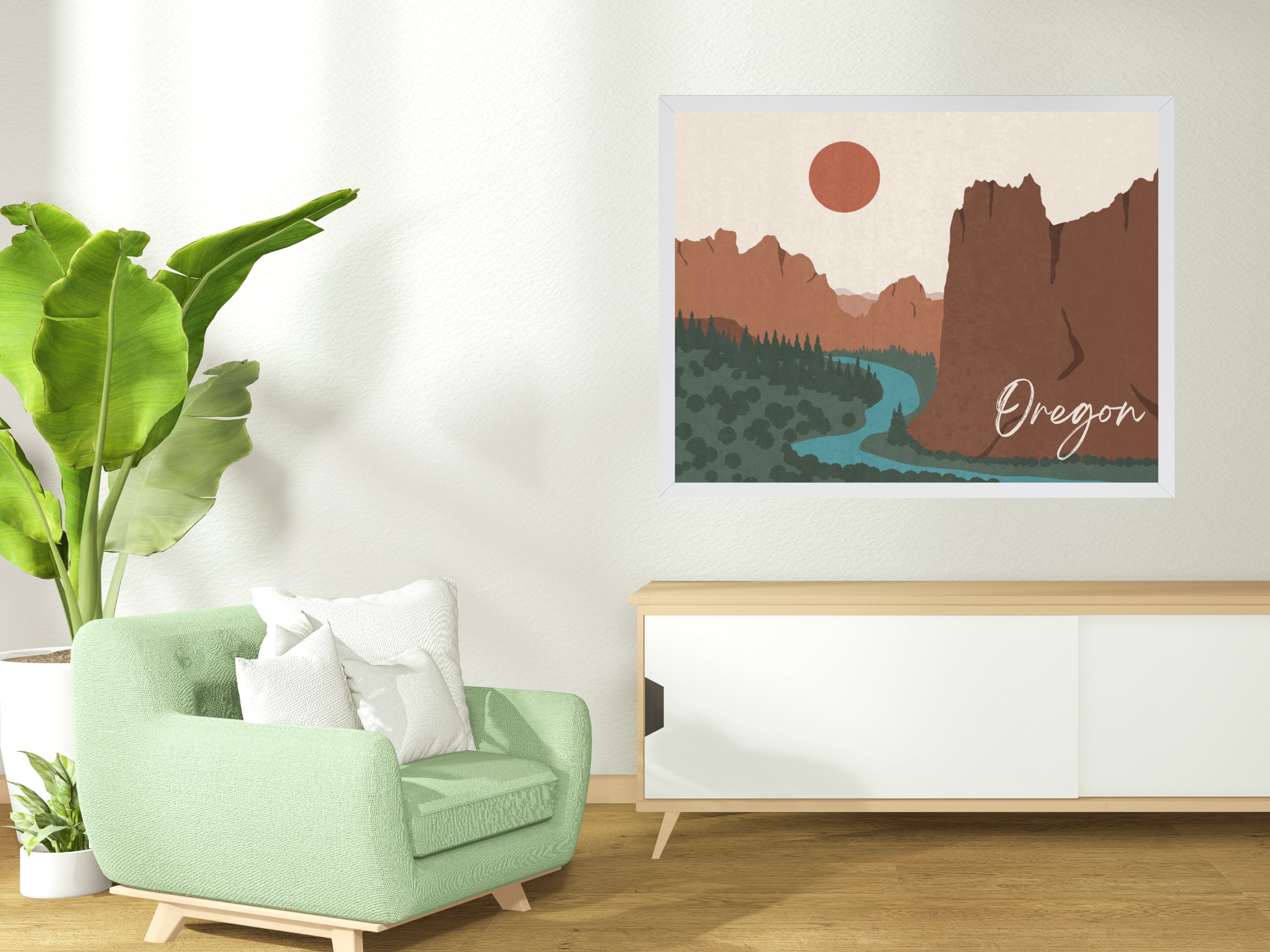 Smith Rock State Park Bend Oregon Abstract Wall Art, Central Oregon Art ...