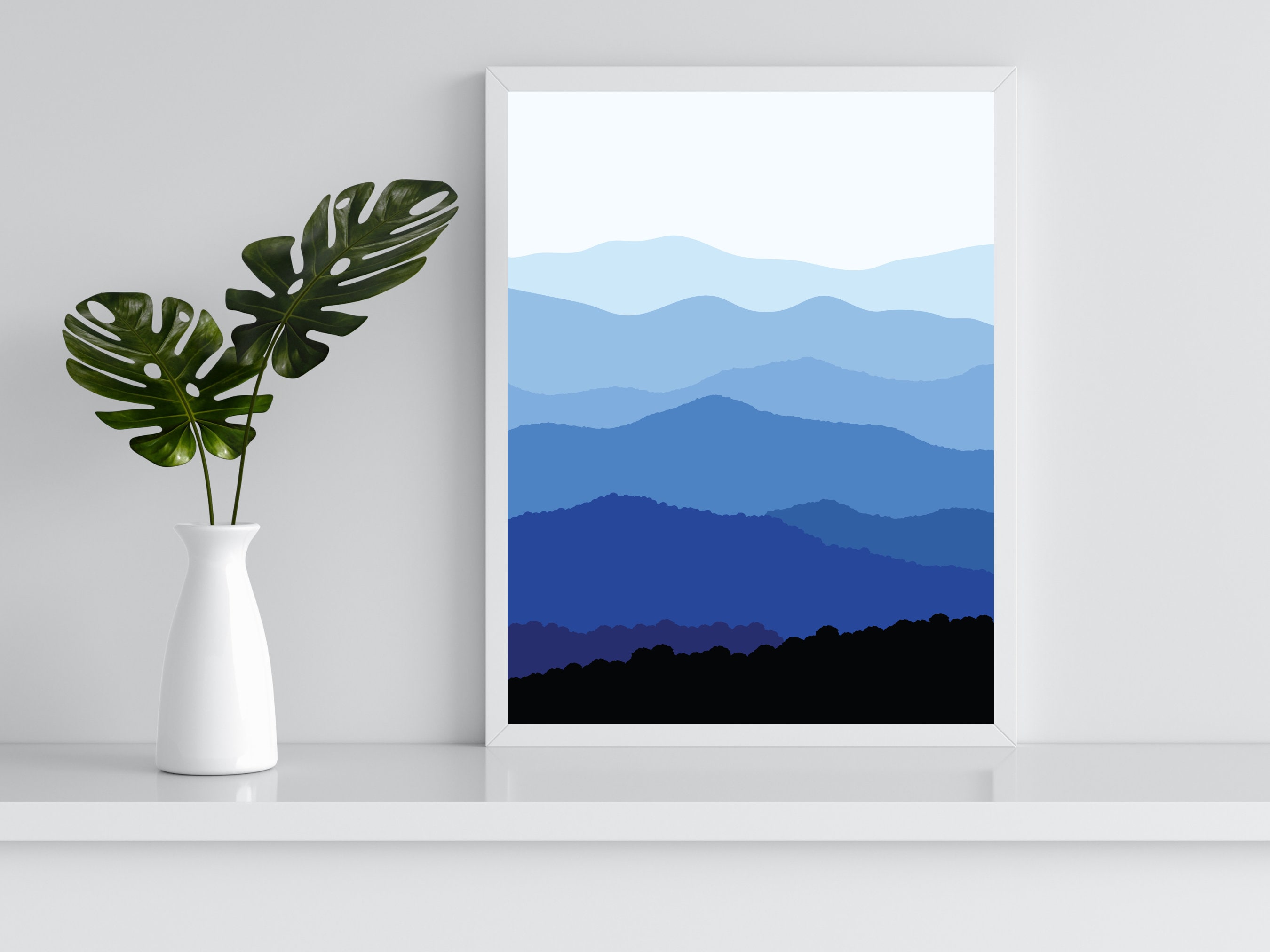 Blue Ridge Mountains Print, Blue Ridge Mountains Wall Art, Blue Ridge ...