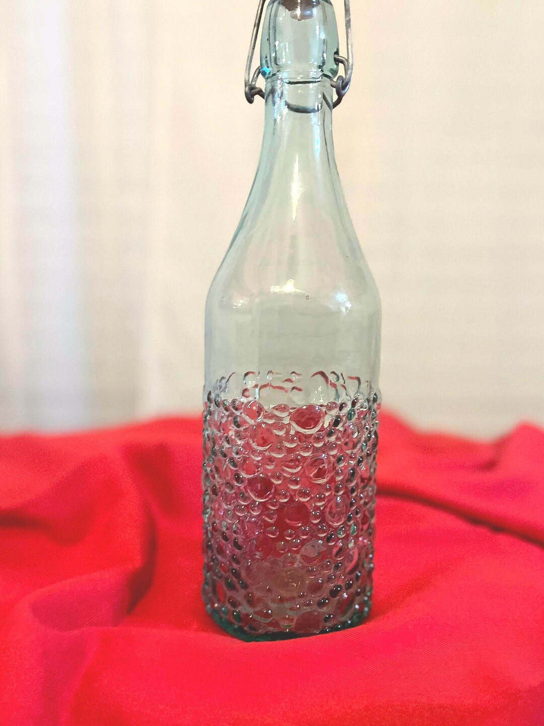Vetreria Etrusca Bubble Texture Glass Bottle - Etsy