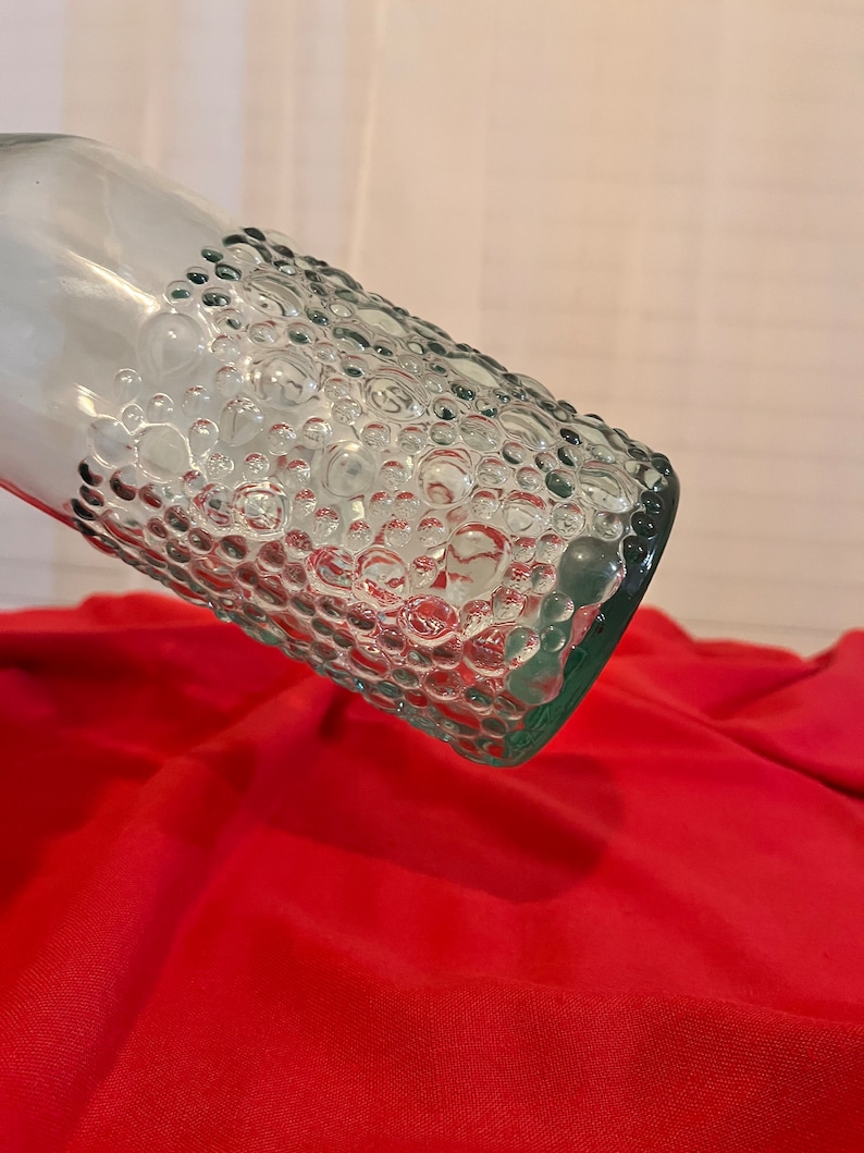 Vetreria Etrusca Bubble Texture Glass Bottle - Etsy